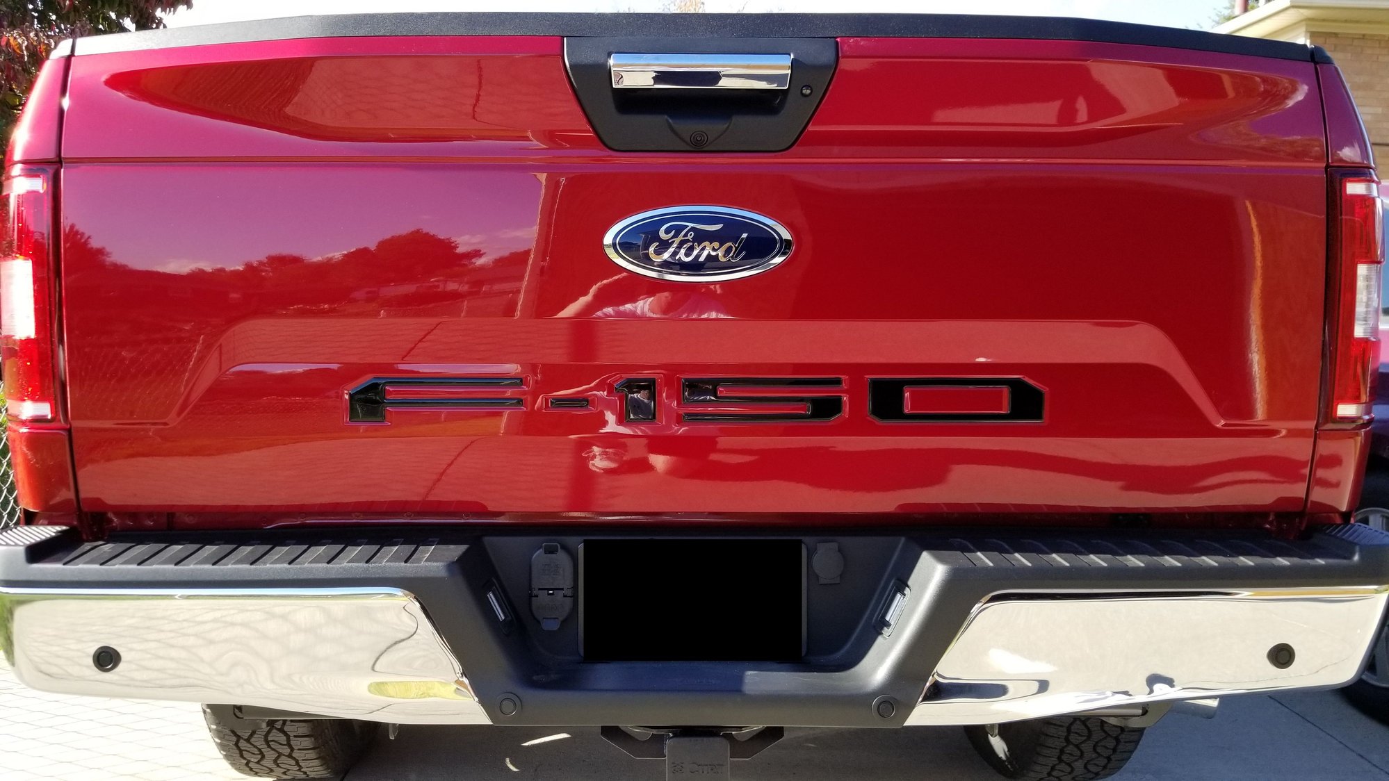 Semi-Gloss F-150 Tailgate inserts on Ruby Red - Ford F150 Forum ...