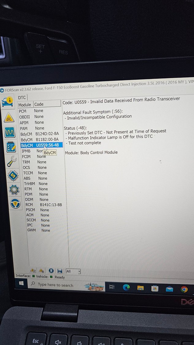 2016 f150 U0559 code invalid data recieved from RTM - Ford F150 Forum ...