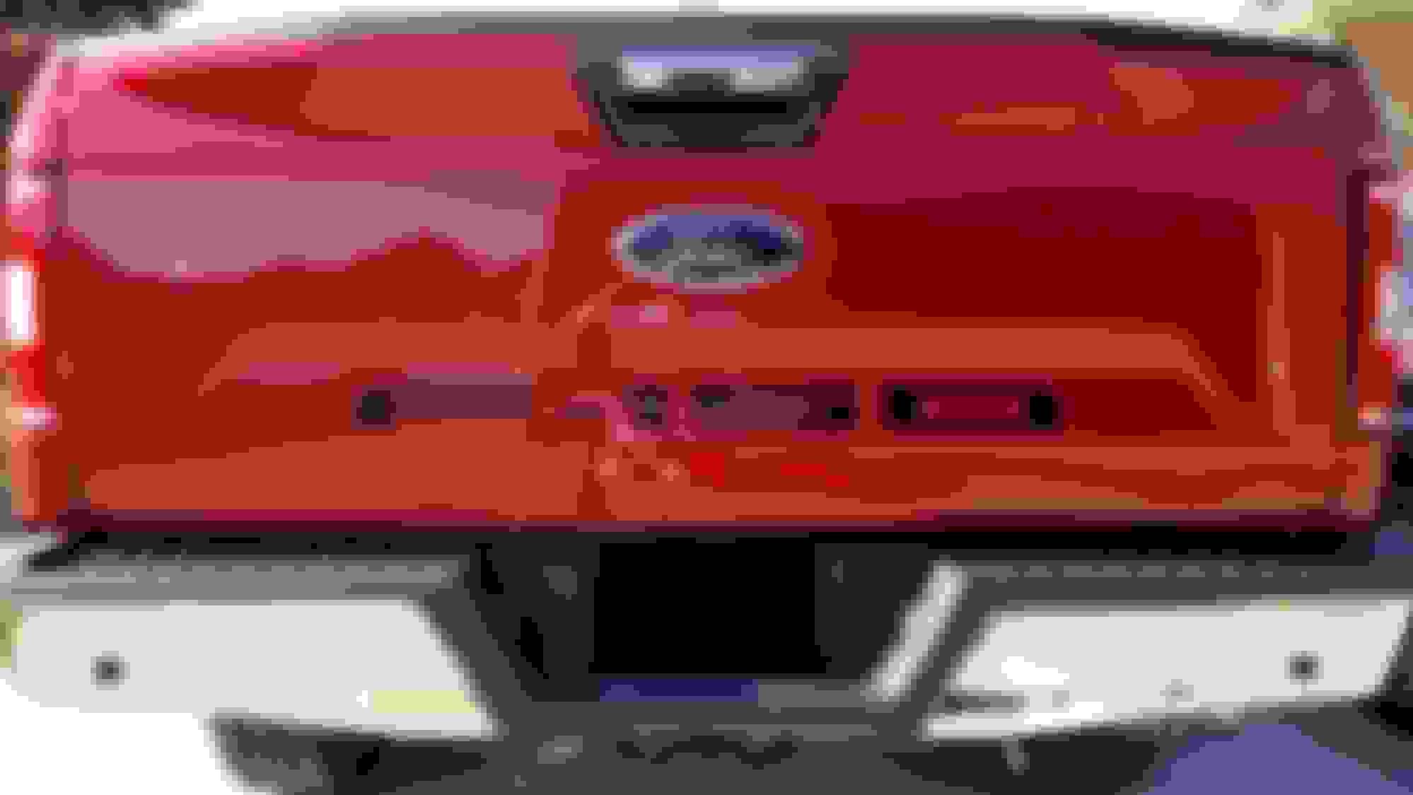 Semi-Gloss F-150 Tailgate inserts on Ruby Red - Ford F150 Forum ...