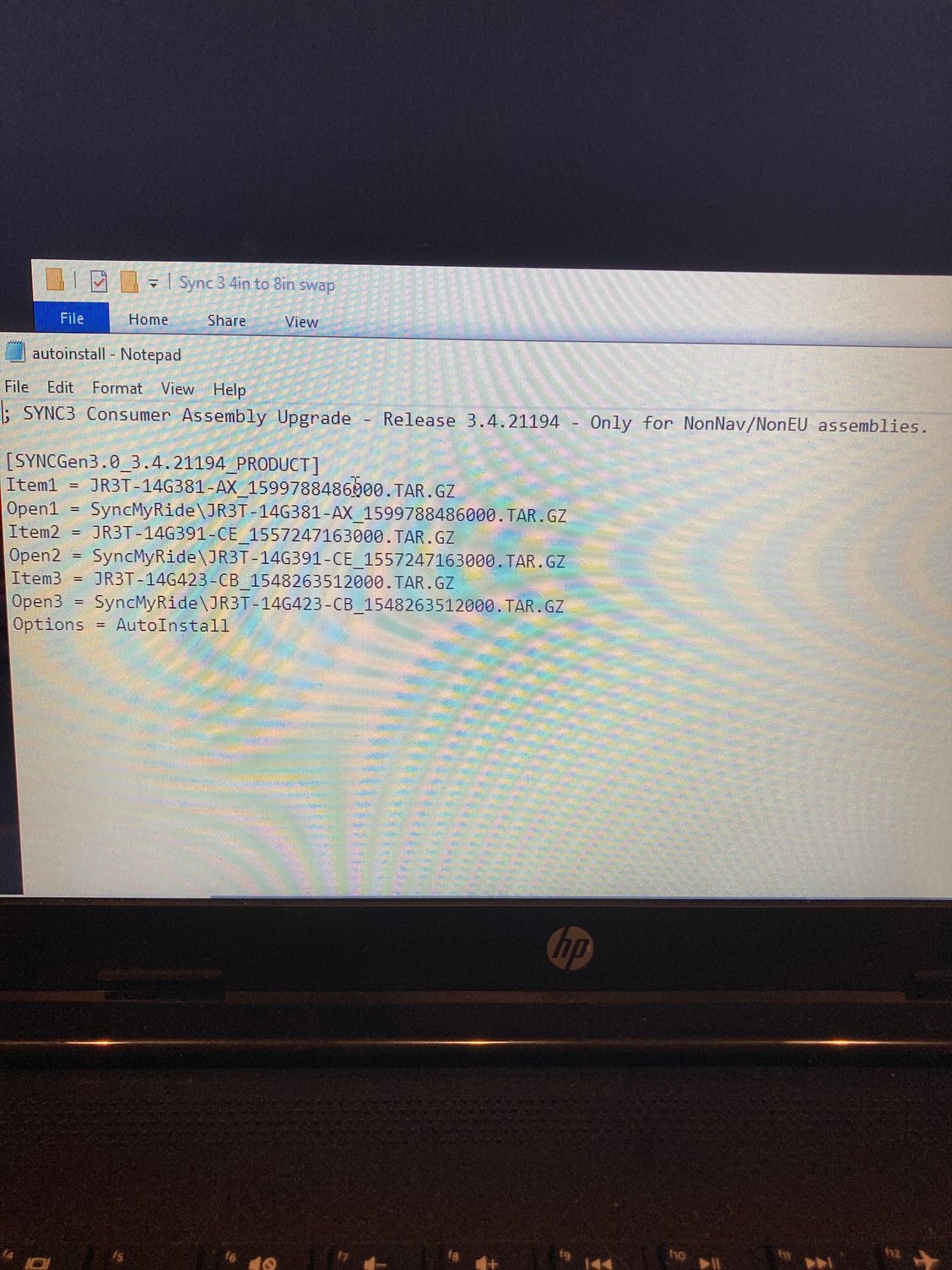 No APIM swap 2018 Sync 3 4in to 8in screen upgrade - Ford F150 Forum ...