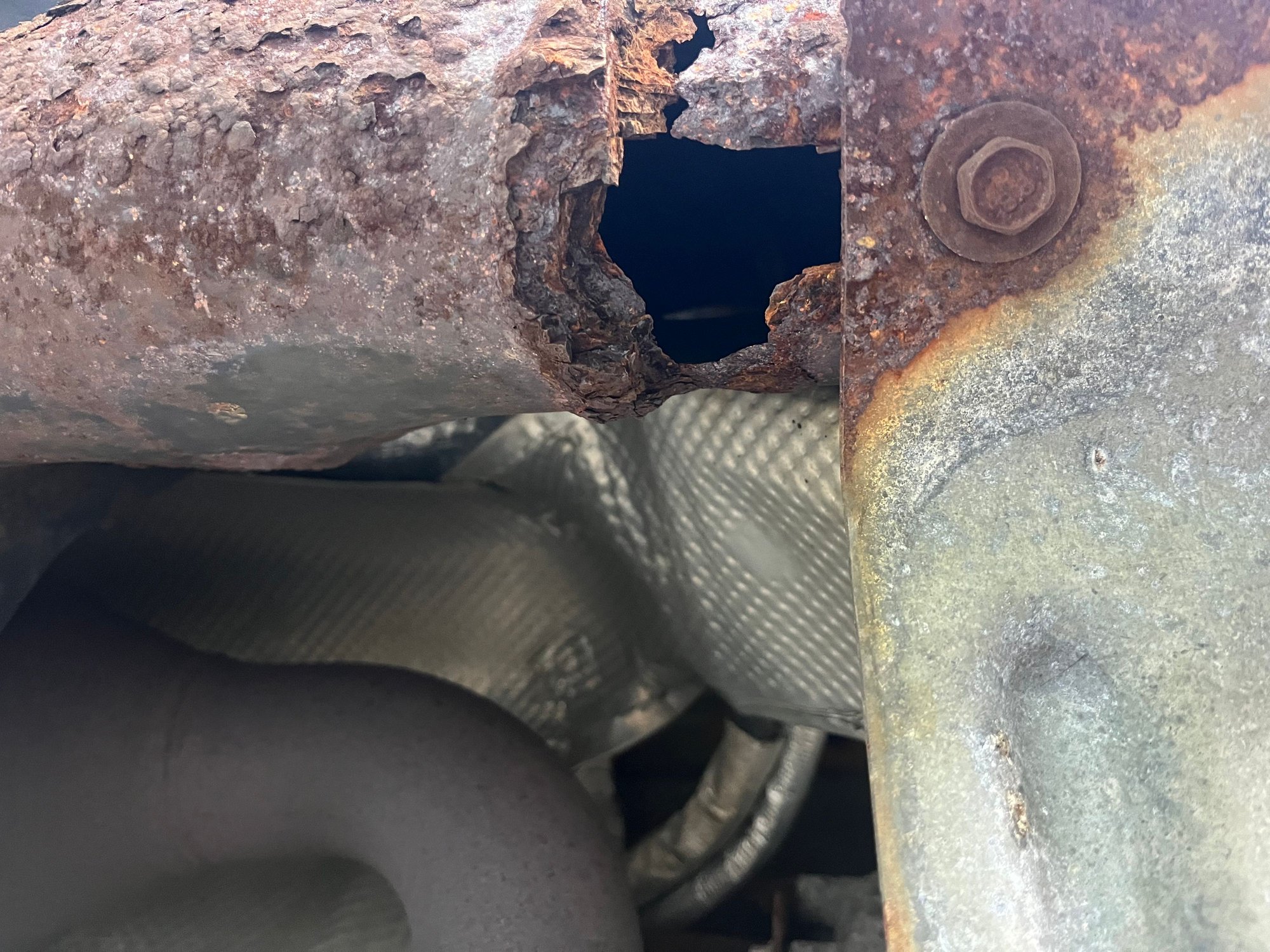 First rust hole in frame…. - Ford F150 Forum - Community of Ford Truck Fans