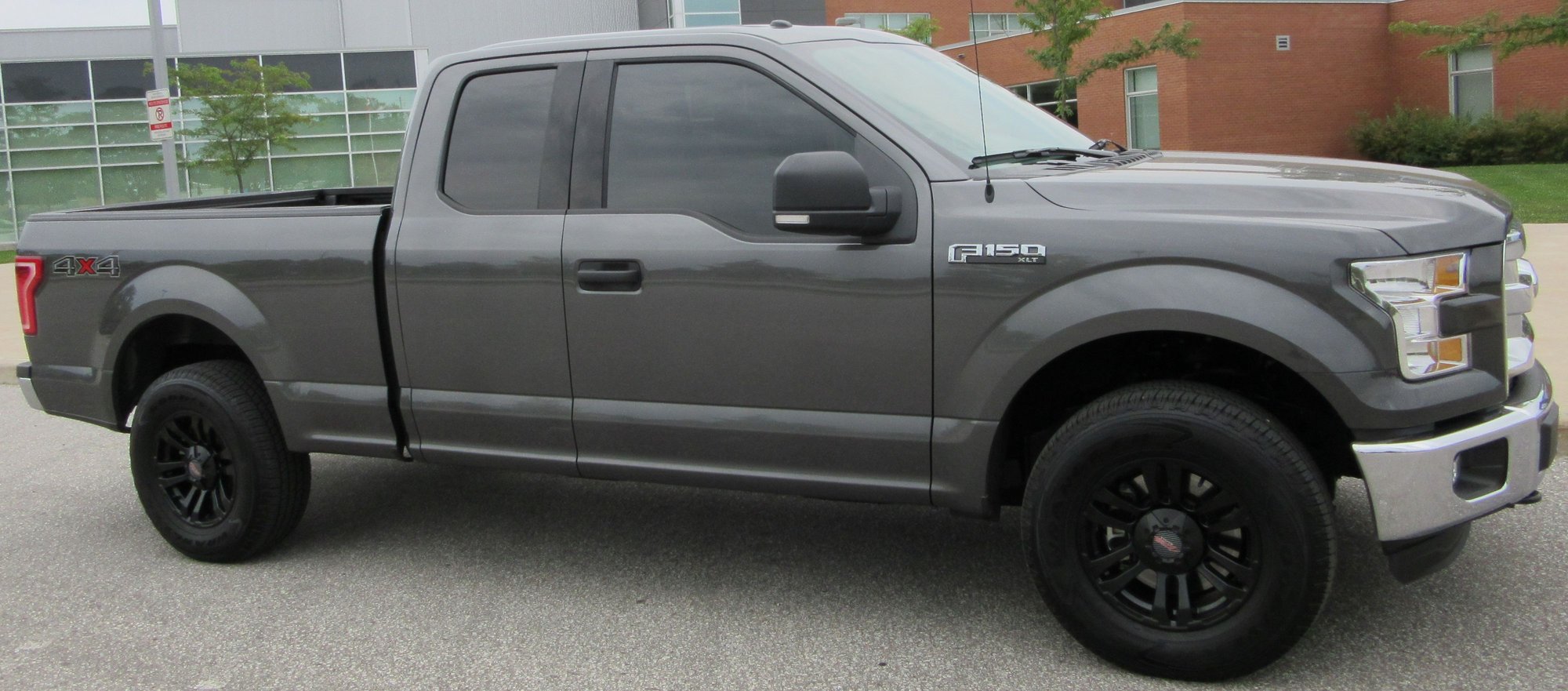 MB TKO 17x8.5 +25 matte black - installed pics - Ford F150 Forum ...