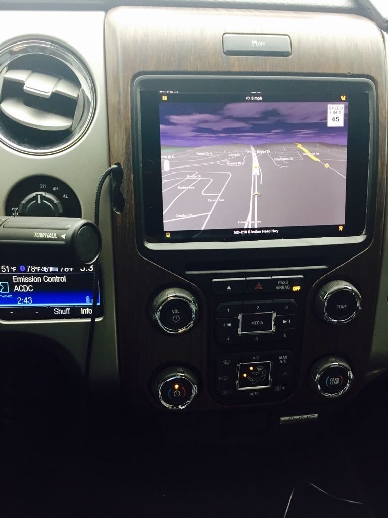 Finally Installed My iPad in My Dash (Relocated 4.2 inch Screen) - Ford ...