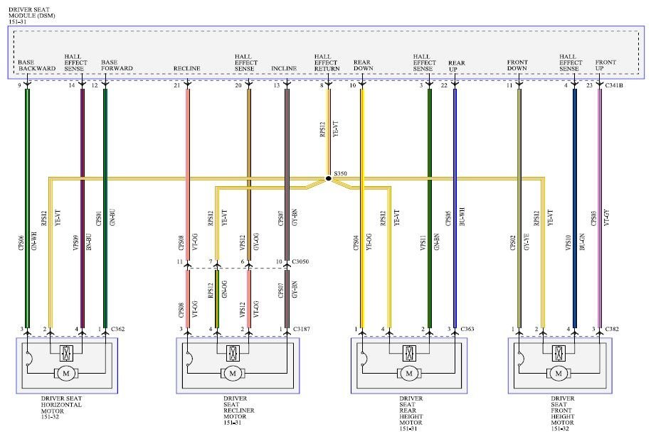 power seat wire diagram - Ford F150 Forum - Community of Ford Truck Fans