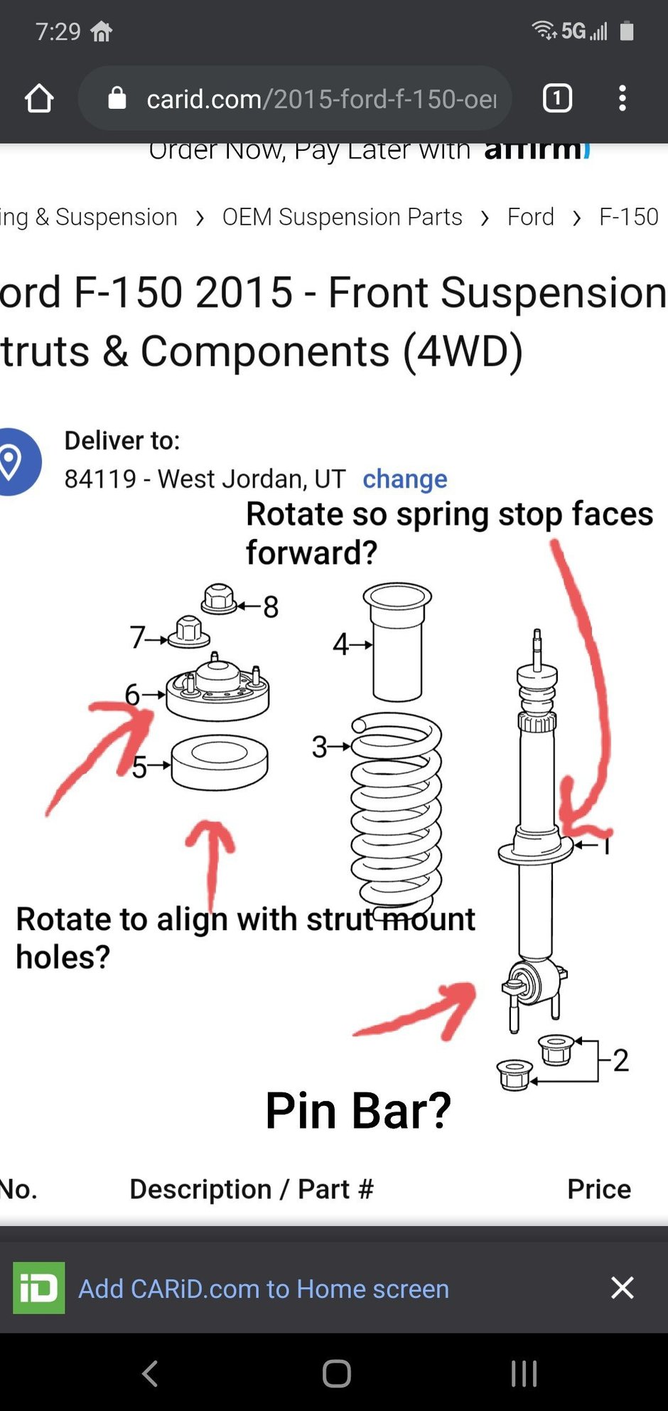 HELP! Tie rod end contact with front spring - Page 3 - Ford F150 Forum ...