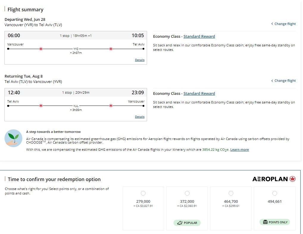 Priority Rewards (Aeroplan 2.0) - information & experiences - Page 30 ...