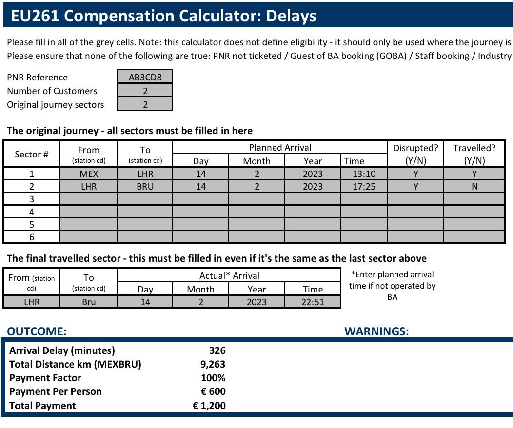 The 2023 BA compensation thread: Your guide to Regulation EC261 / UK261 ...