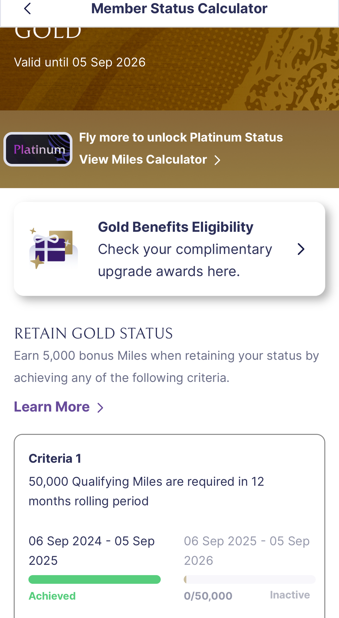 Gold status - FlyerTalk Forums
