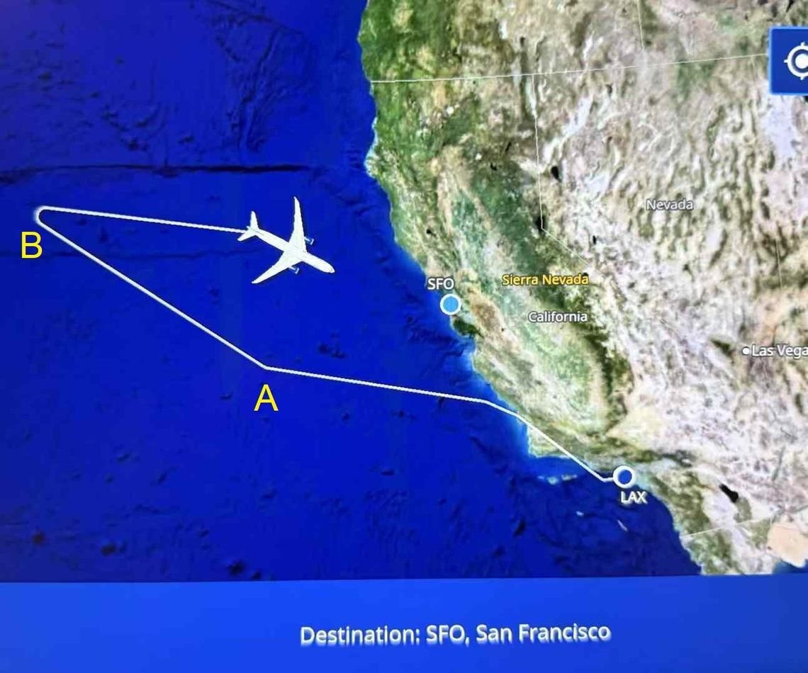 LAX-PVG UA198 22 March 2025 diverted to SFO (corrected), pilot without ...
