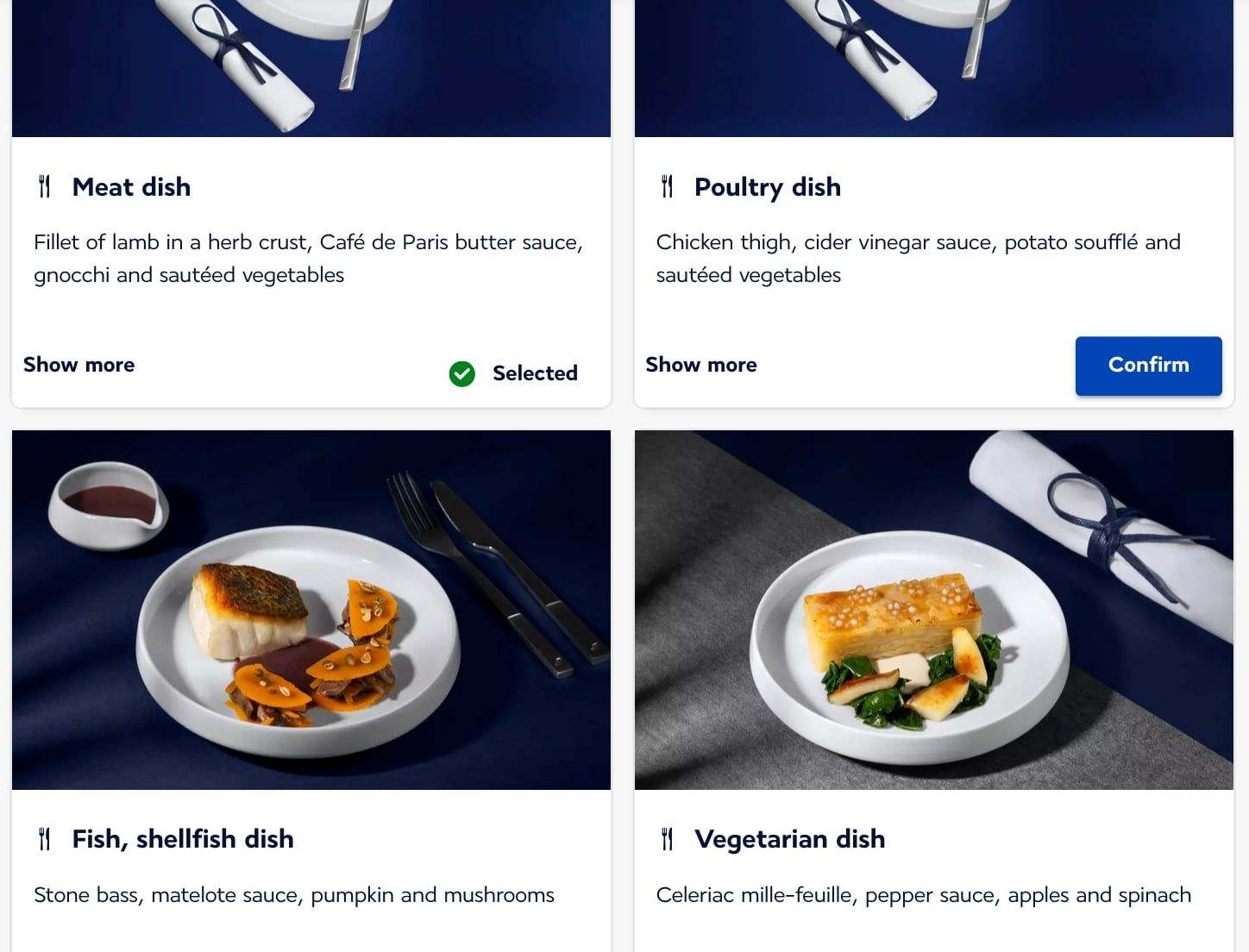 Still no advance meal selection on DL ticket AF codeshare? - FlyerTalk ...