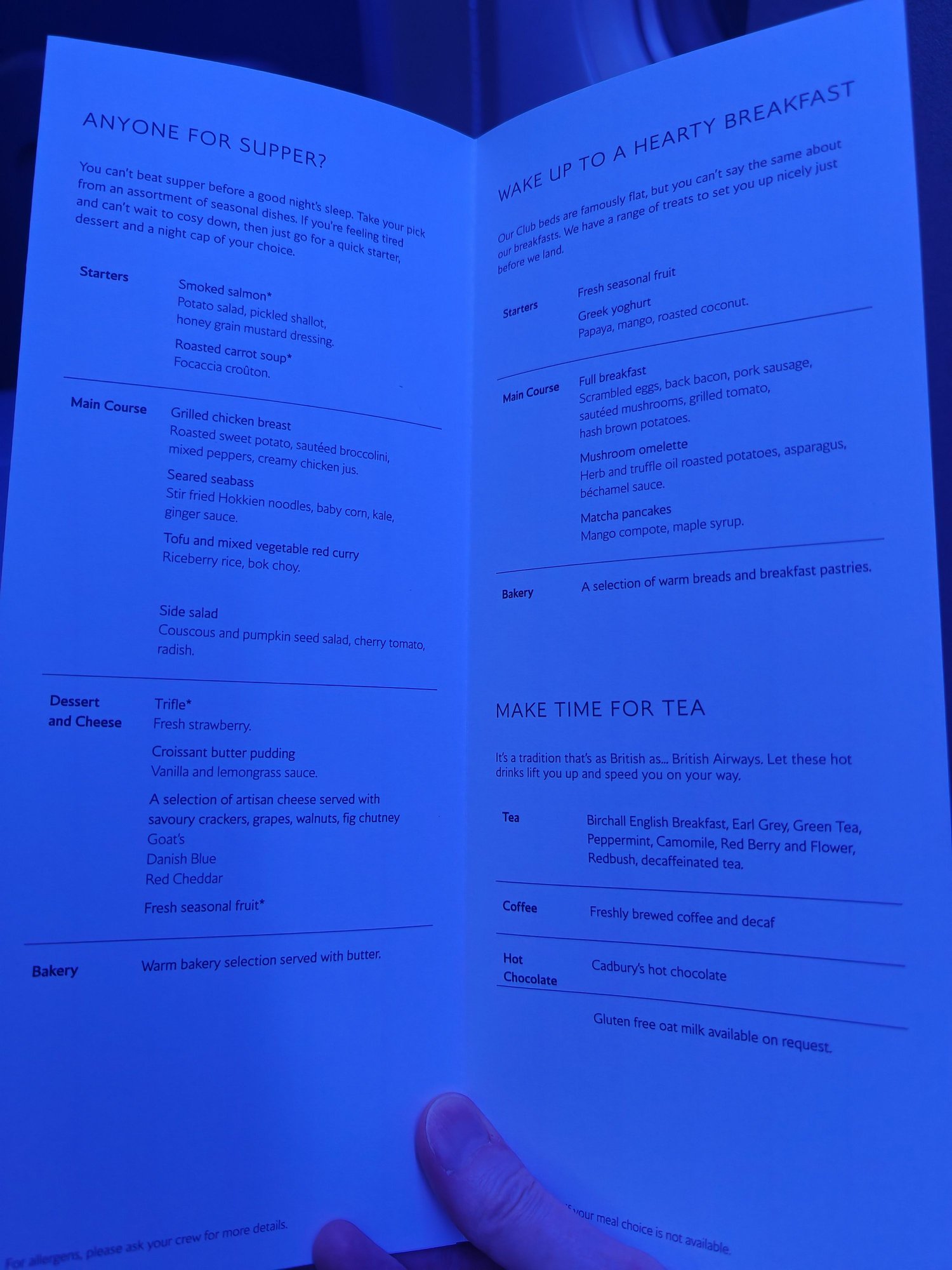 Long haul in-flight catering 2026 | Club World - Page 4 - FlyerTalk Forums