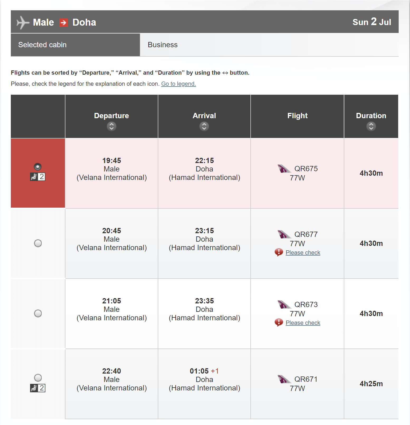 QR heavily shrinked business award availability to non-IAG partners outside 60 days? - FlyerTalk ...