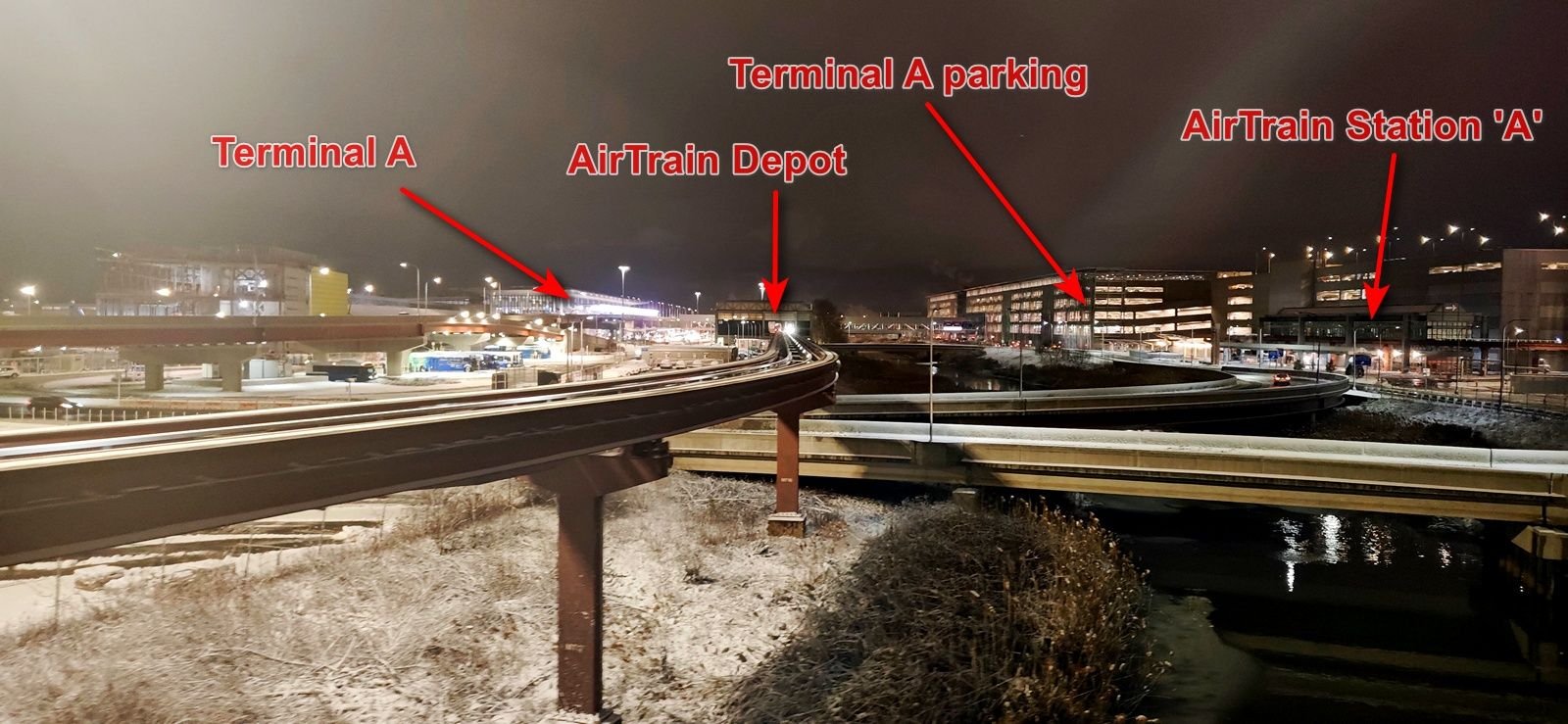 Transfer Nightmare EWR Landside A->B,C or B,C->A - No AirTrain to ...