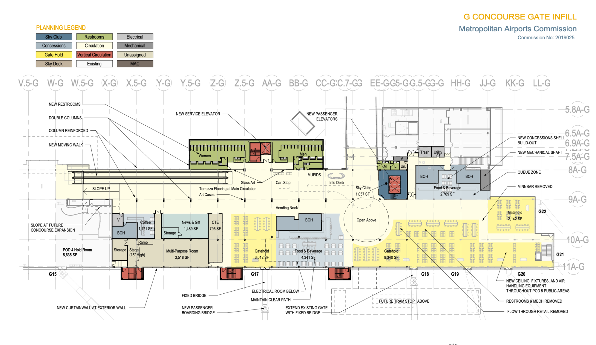 Renderings released of changes coming to MSP G Concourse/New SkyClub ...