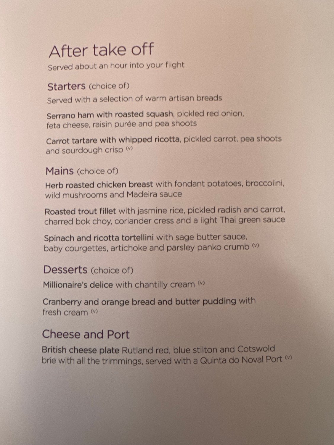 New Upper Class menu from 4th October 2023. - Page 3 - FlyerTalk Forums