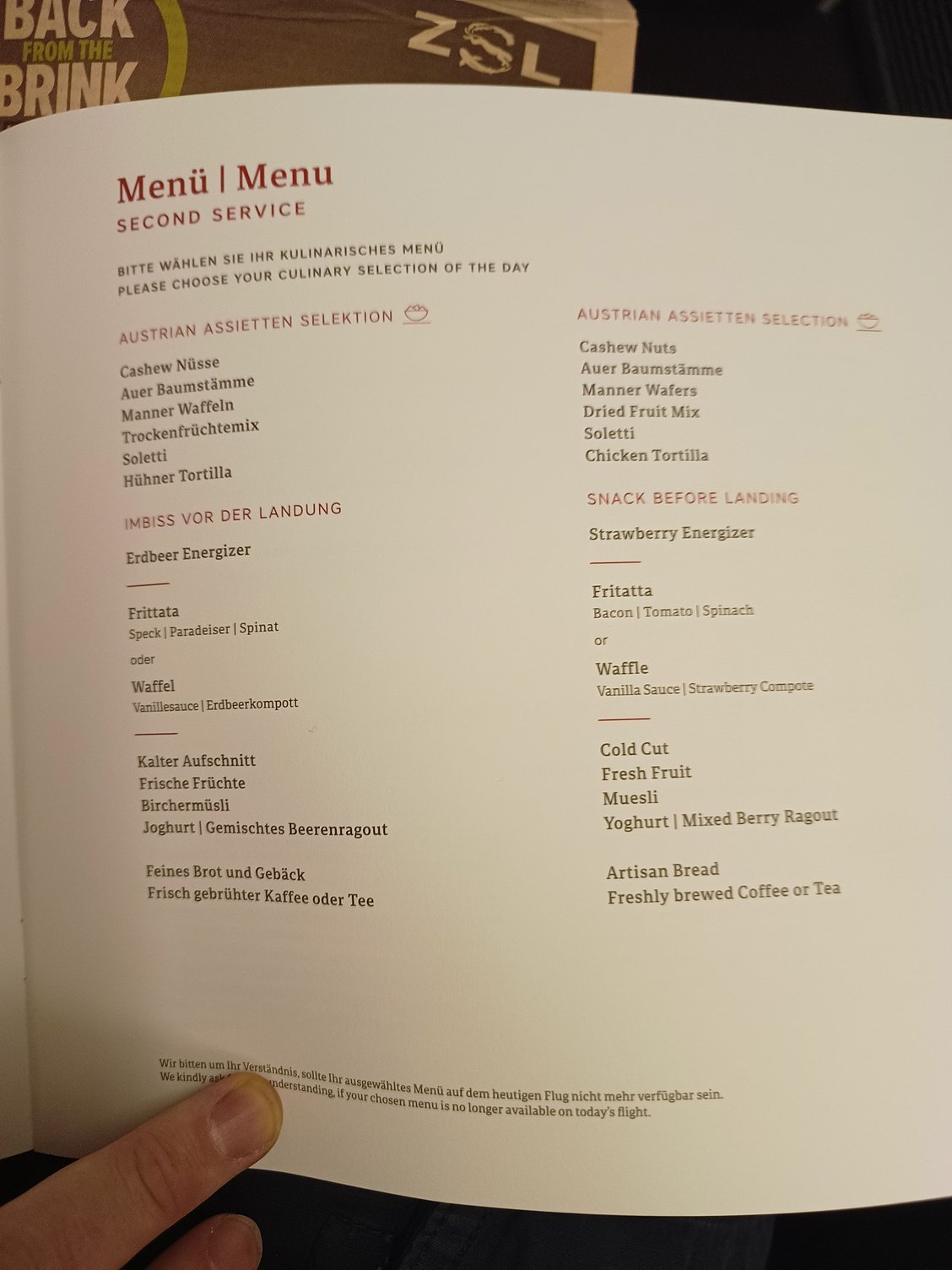 Austrian OS long haul experience [merged reports] - Page 40 - FlyerTalk ...