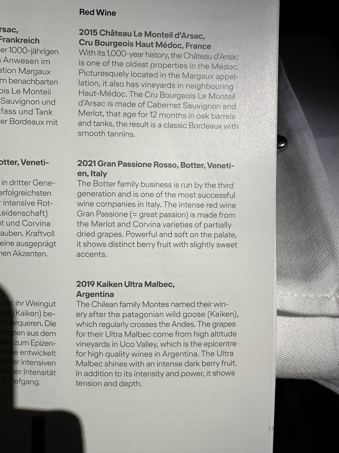 The Lufthansa Longhaul Menu Thread (business class / first class ...