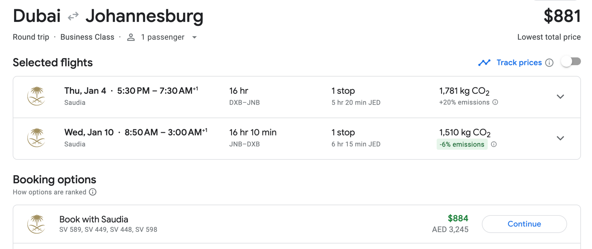 SV: DXB to JNB $884 / AED 3,245 Business RT - FlyerTalk Forums