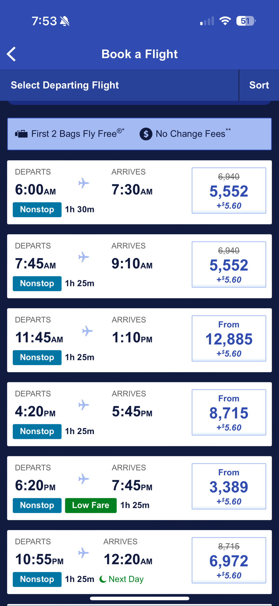 New! Discounted Early Morning and Night Fares on WN - FlyerTalk Forums