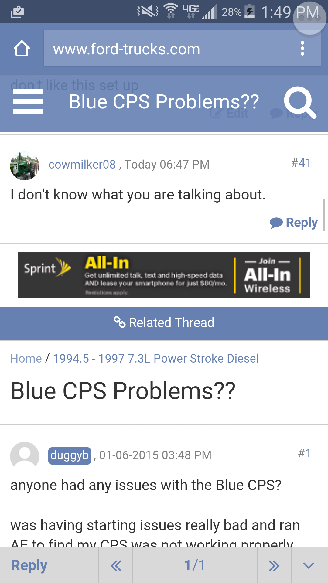 Blue CPS Problems?? - Ford Truck Enthusiasts Forums