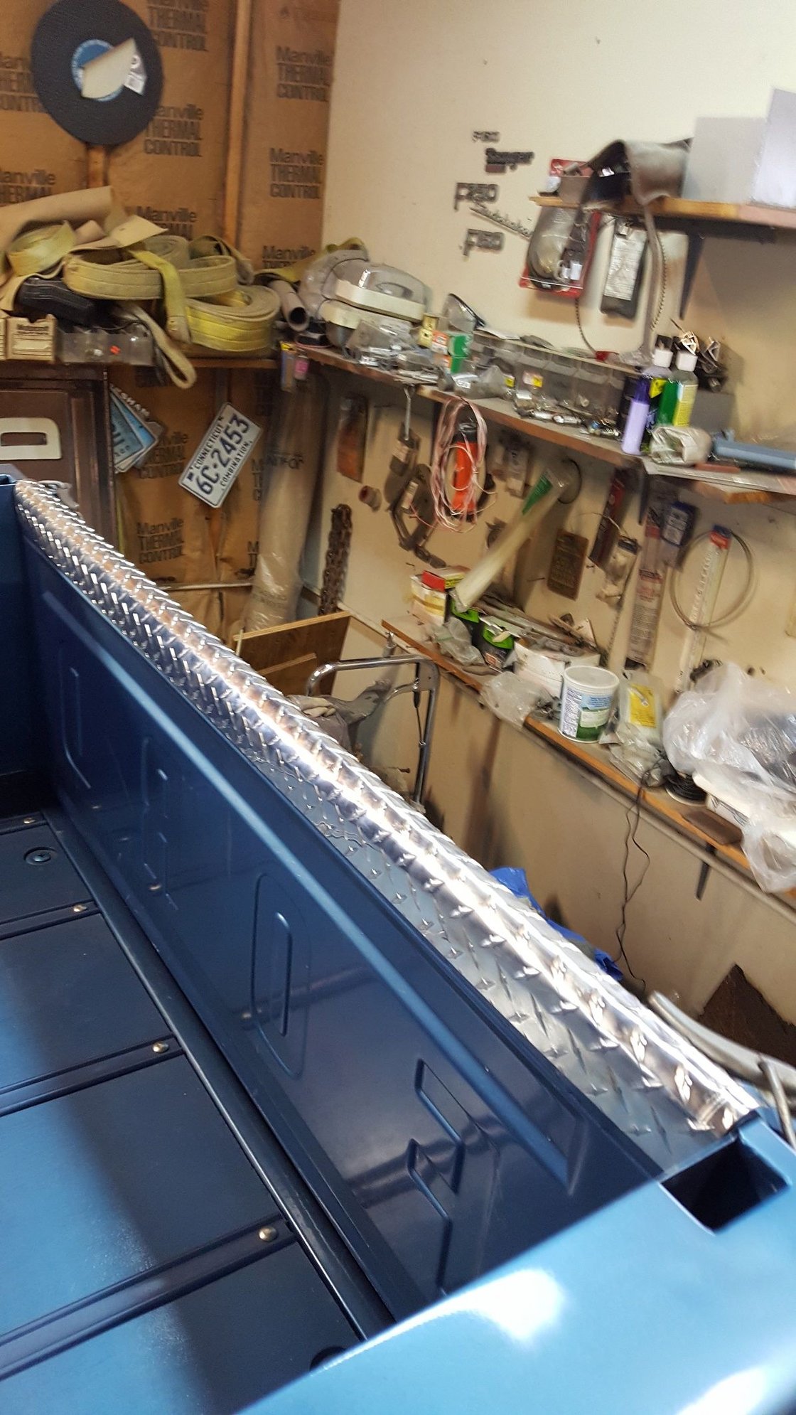 1980's series FLARESIDE (stepside) tailgate and bed rail diamond plate ...