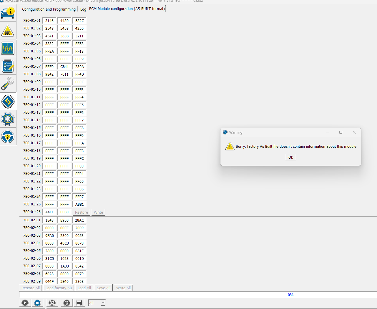 Loading PCM with As Built Data, FORScan - Ford Truck Enthusiasts Forums
