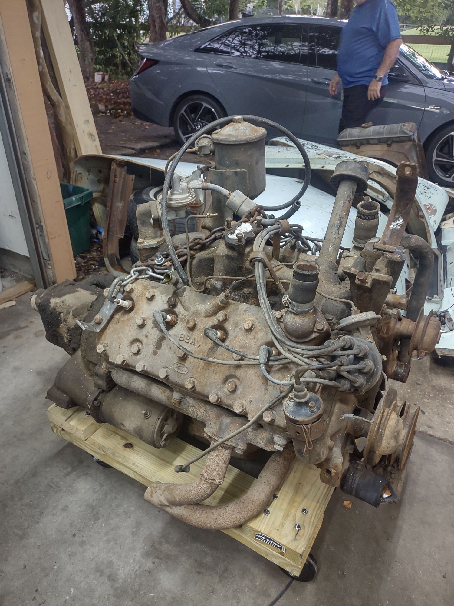 1953 8BA Flathead V8 w/ 3-spd tranny and Radiator - Ford Truck ...