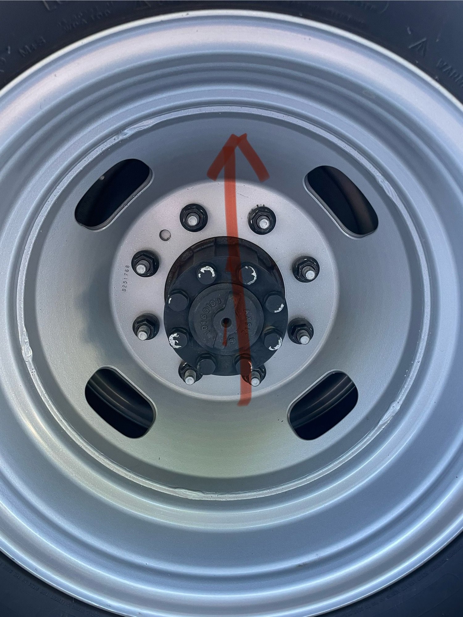 2023 f350 dually, how the heck do check air pressure on the inner wheel ...