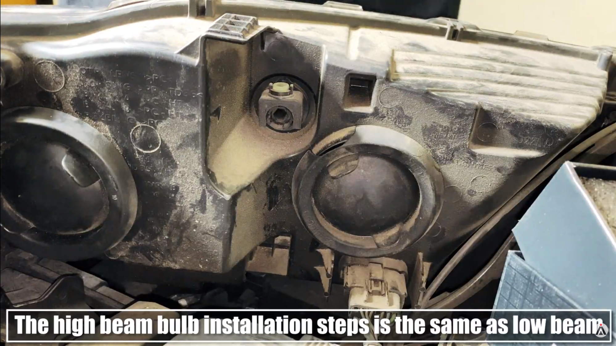 LASFIT H11 LED headlight low beam bulbs install on Ford Edge 2015-2018 ...