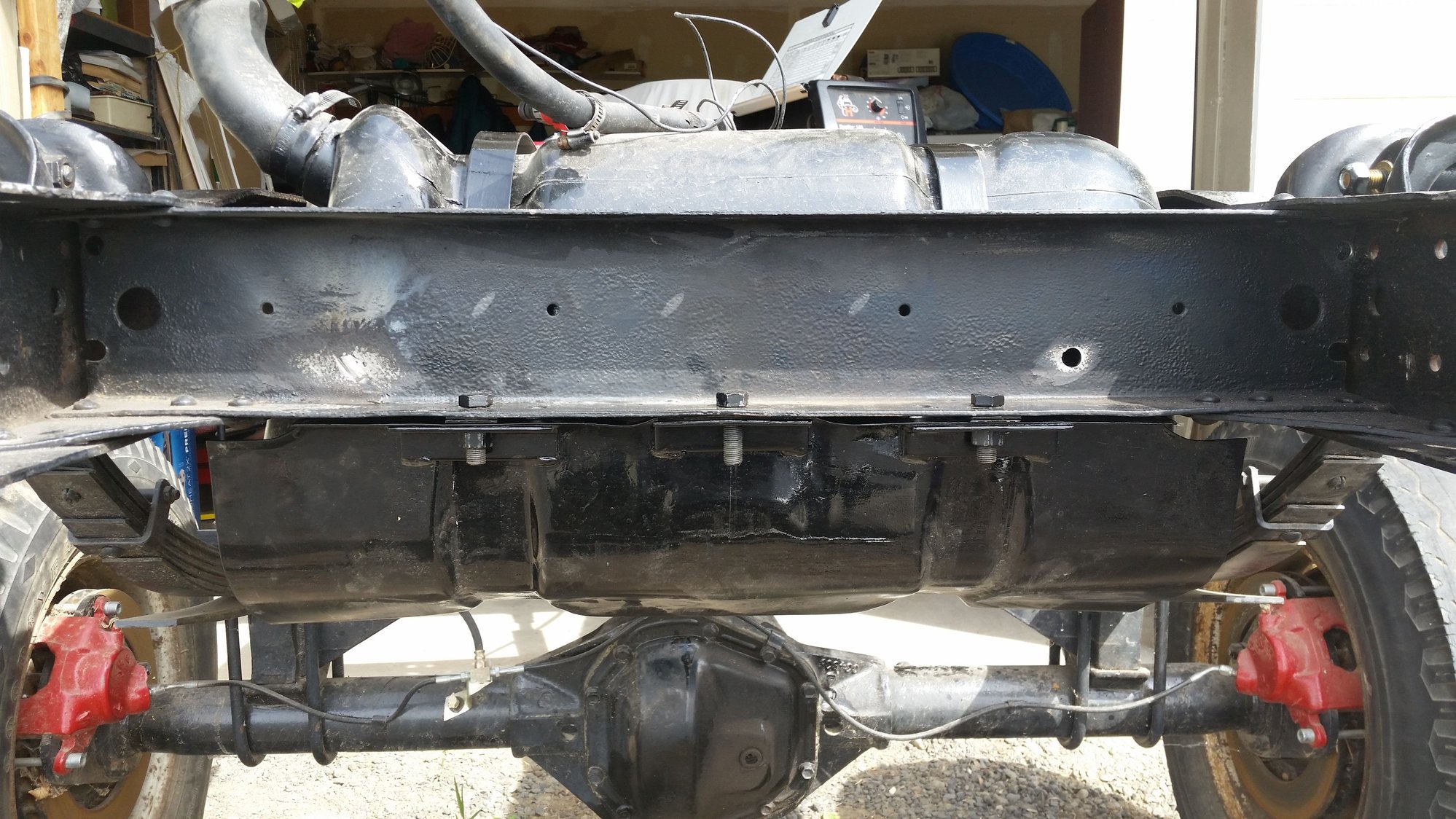 This must be the easiest highboy rear tank option - Ford Truck ...