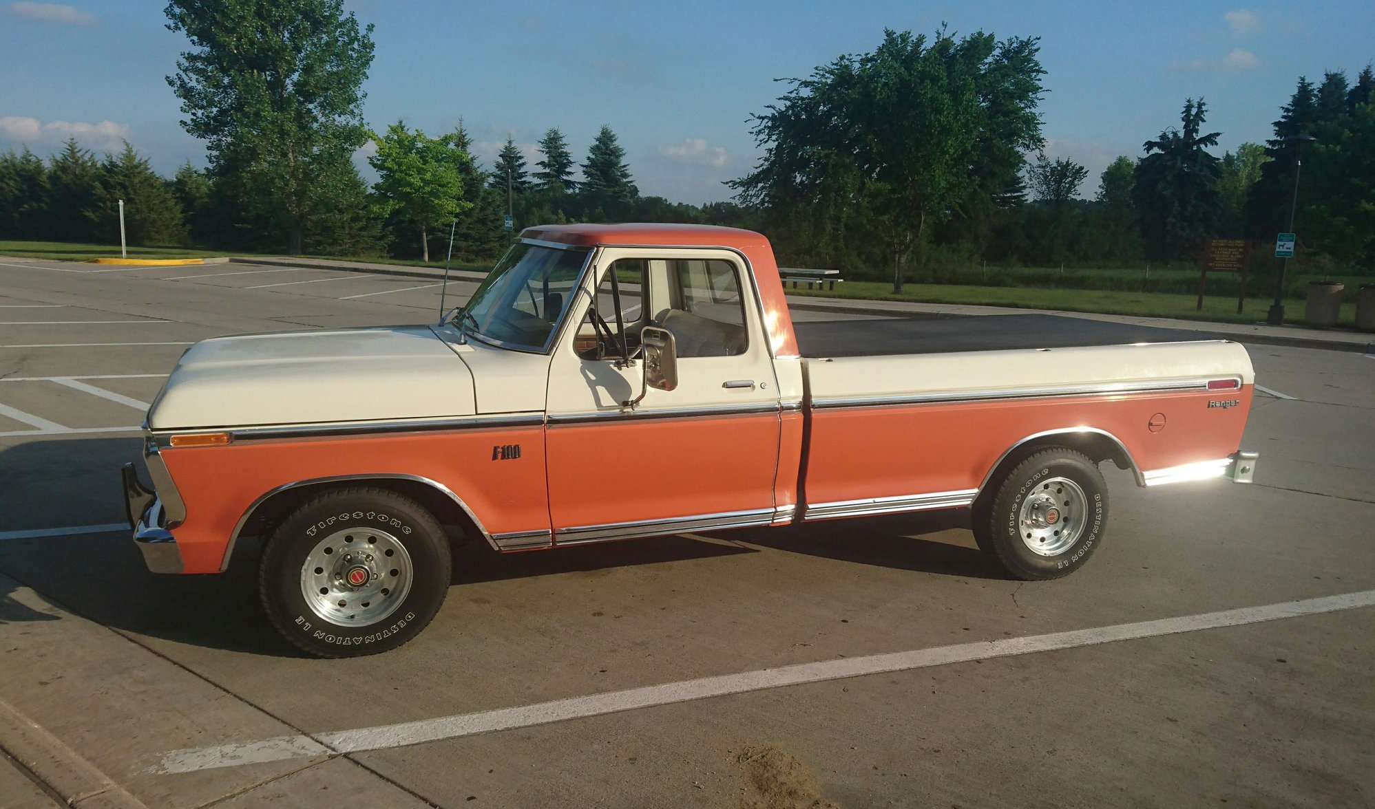 1974 F100 Ranger...Aluminum rims or original steel w/dog dish caps ...