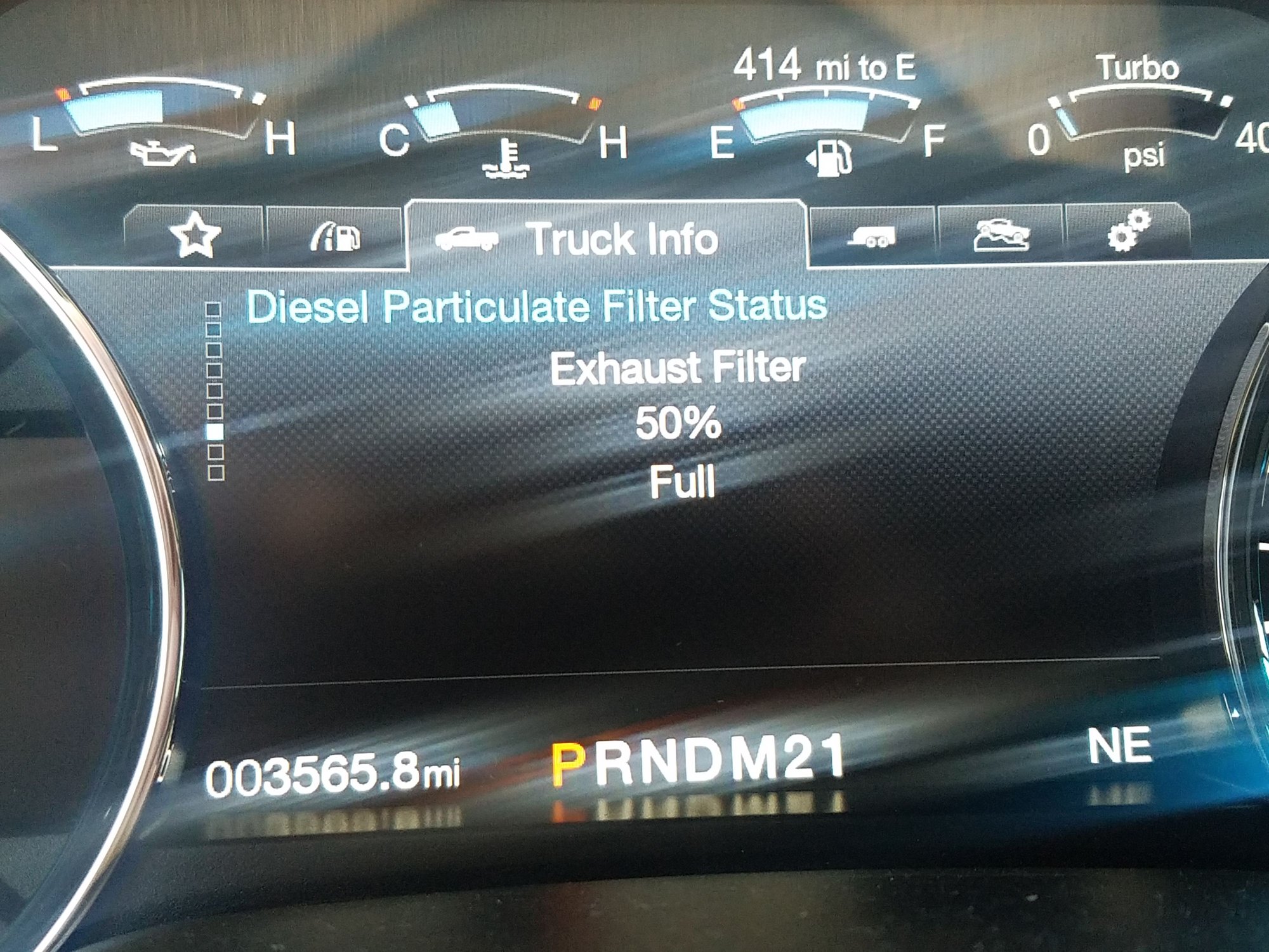 Help with dpf % screen. - Ford Truck Enthusiasts Forums