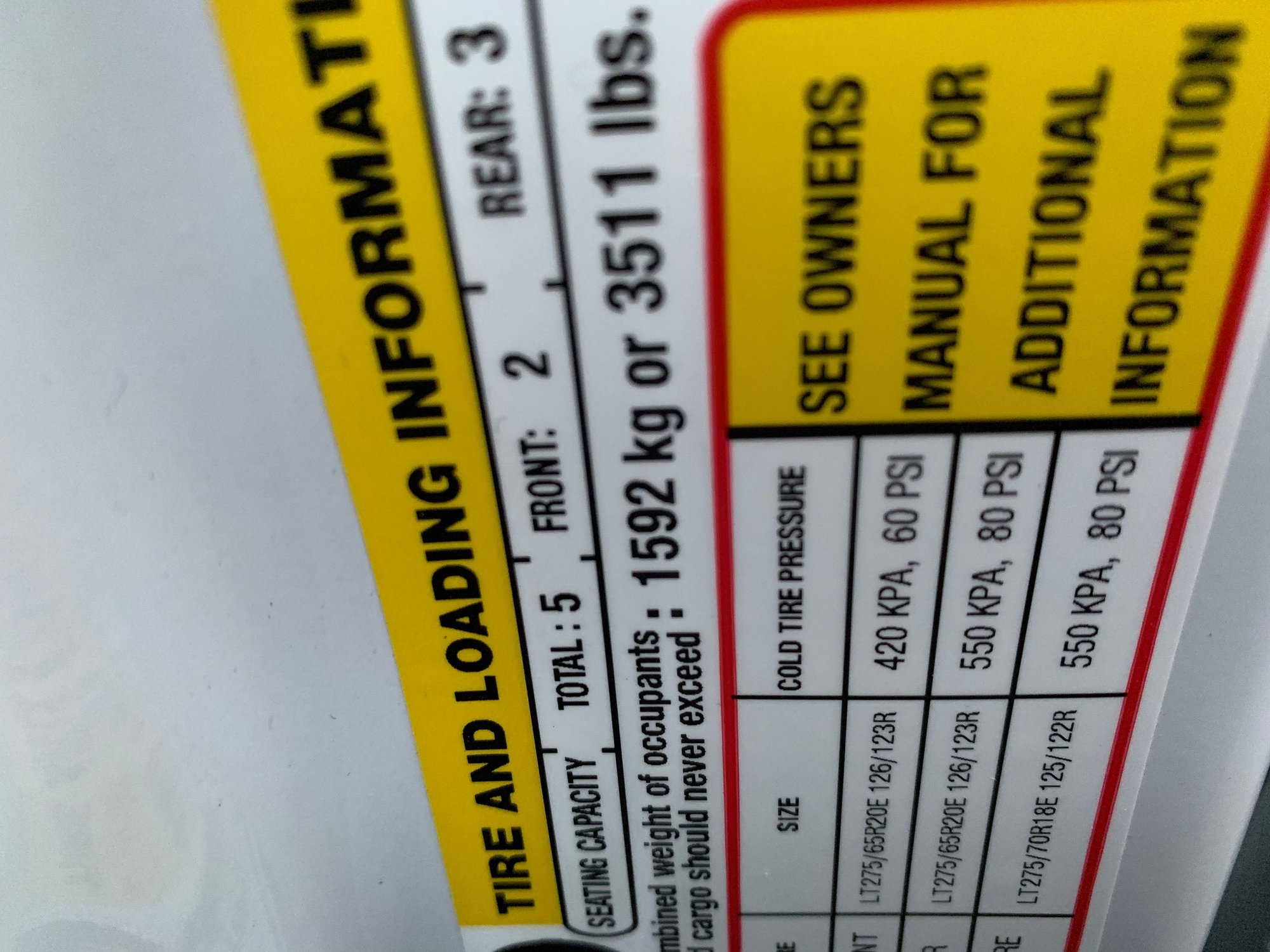 2019 F350 payload sticker with downgrade - Page 4 - Ford Truck ...