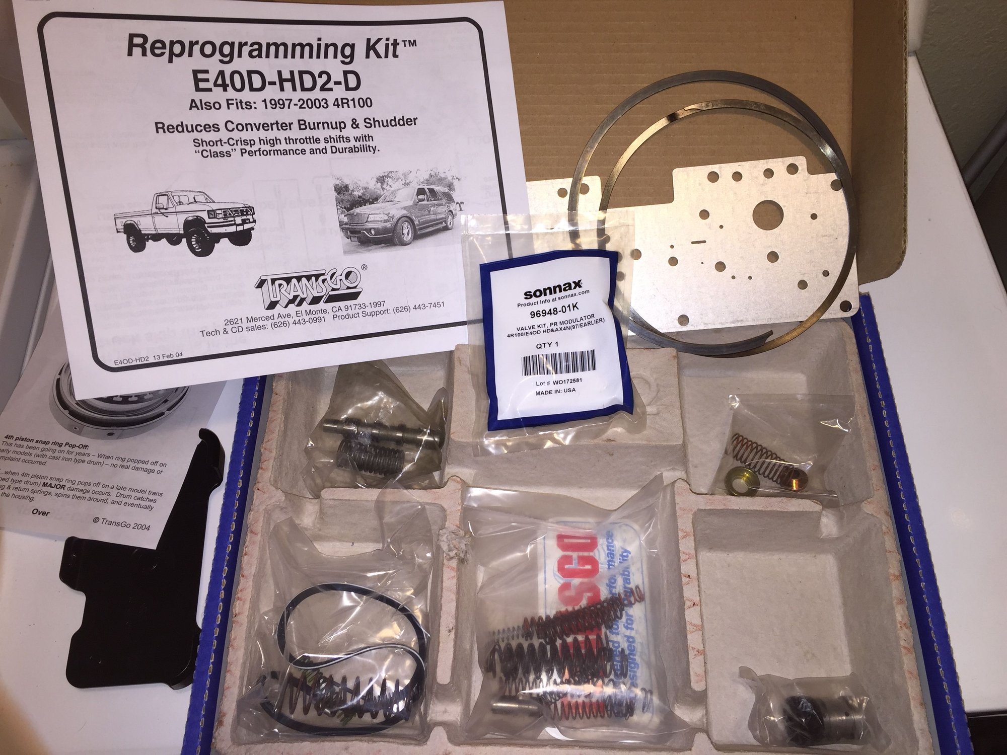 TransGo Shift Kit + .427 Line Mod for 4R100 - Ford Truck Enthusiasts Forums
