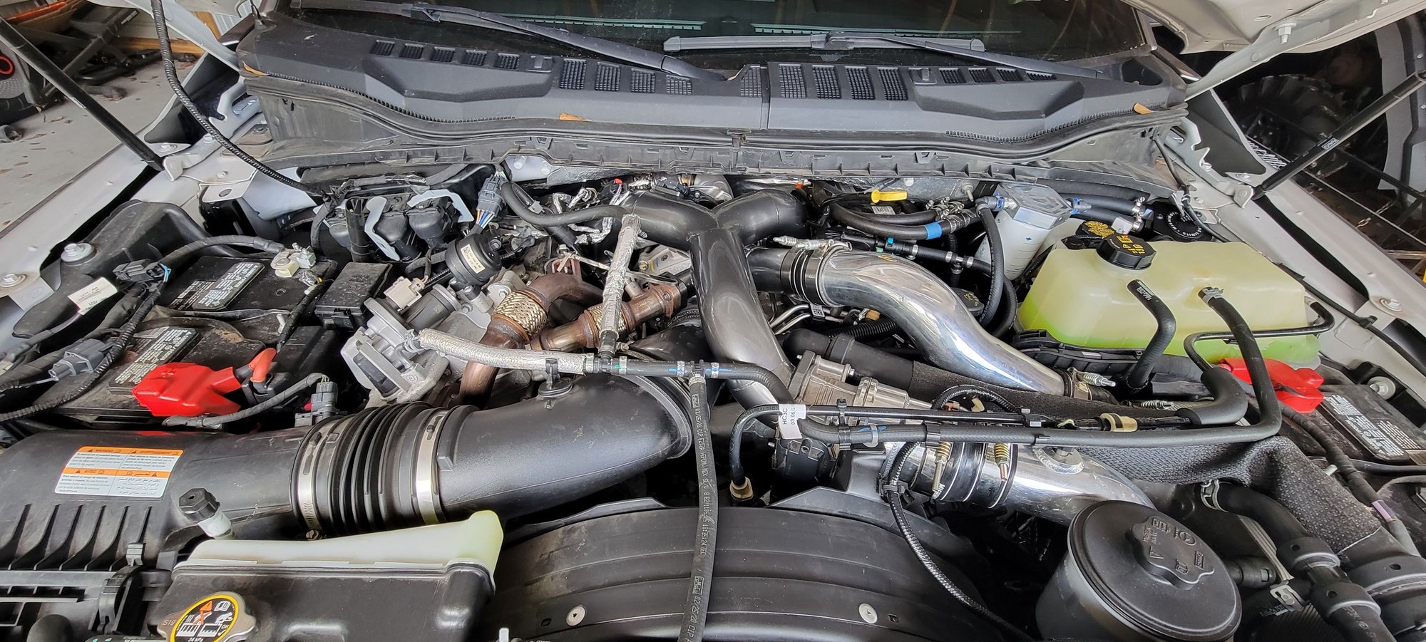 Pusher Intake and CP4 kit installed... - Ford Truck Enthusiasts Forums