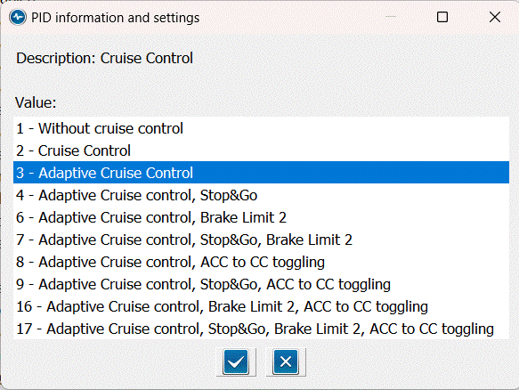 FORScan Adaptive Cruise Control options - Ford Truck Enthusiasts Forums