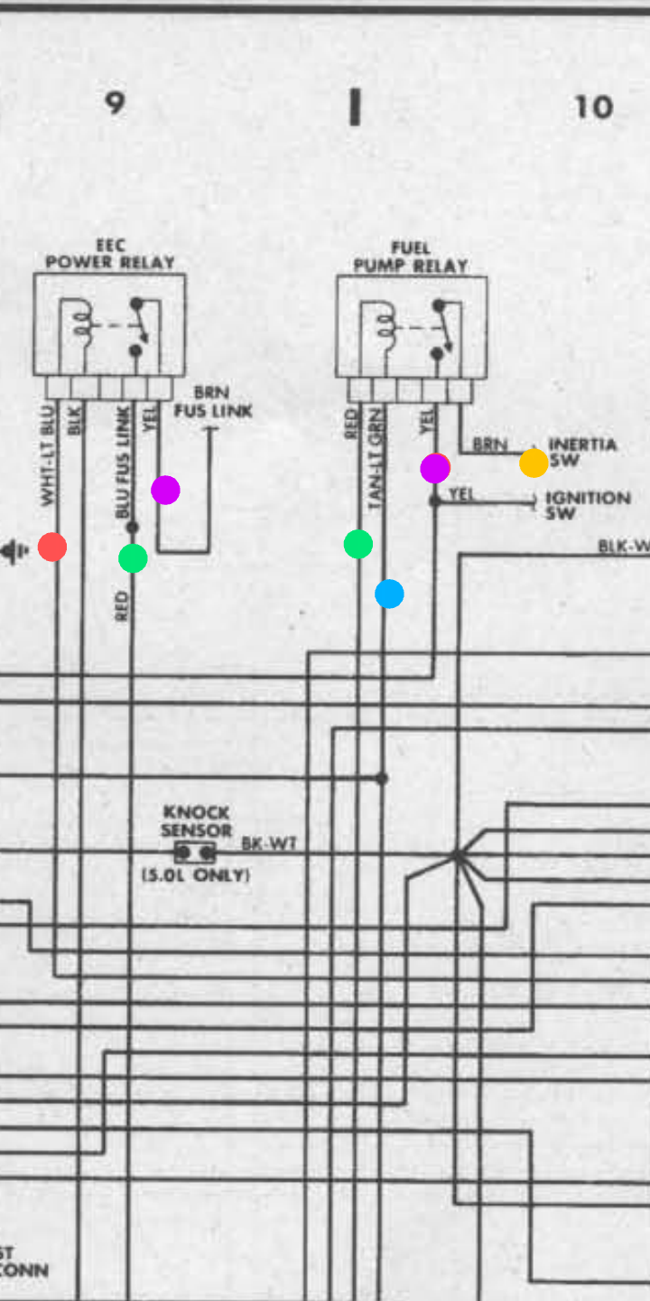 Would a faulty tank selector valve cause the EEC to cut power to the FP ...