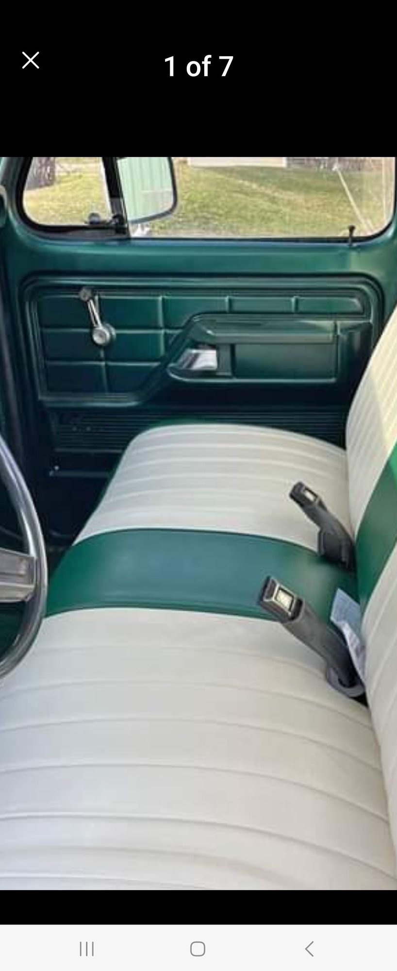 DARK JADE GREEN DOOR PANELS & SEAT BELT RETRACTOR COVERS - Ford Truck ...