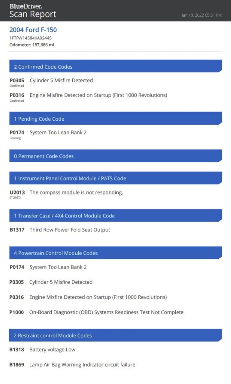 Misfire goes away after clearing the codes? - Ford Truck Enthusiasts Forums