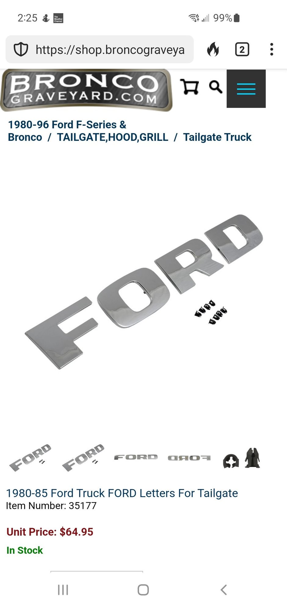 The letter “O” XLT Lariat aluminum tailgate panel 1986 - Ford Truck ...