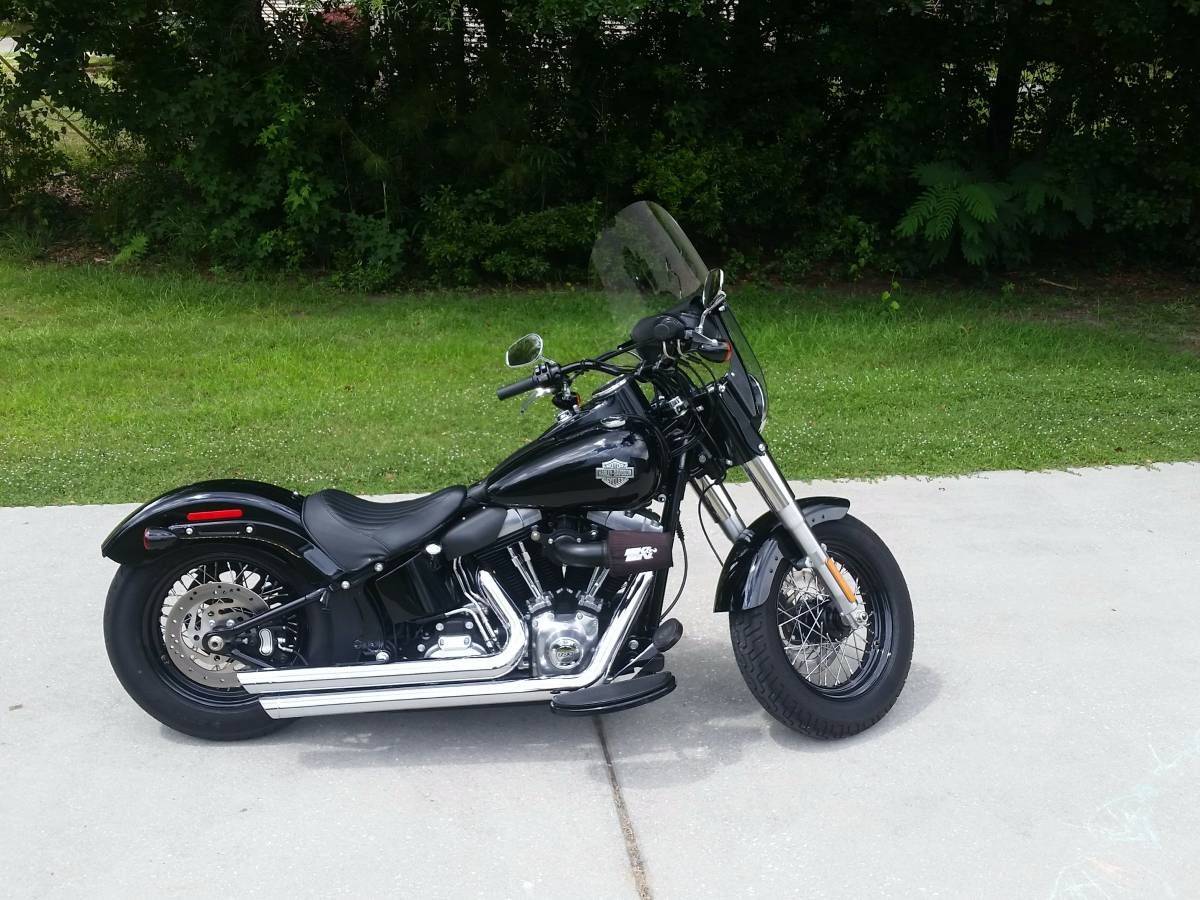 '13 Softail Slim , 103ci, lowered, setup for someone 5'0 (five feet ...