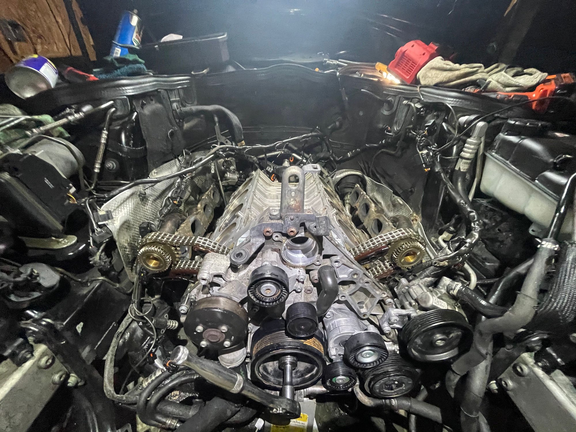 V8 M156 Long Block Motor Engine Assembly Mercedes W204 C63 AMG 2010-11 ...