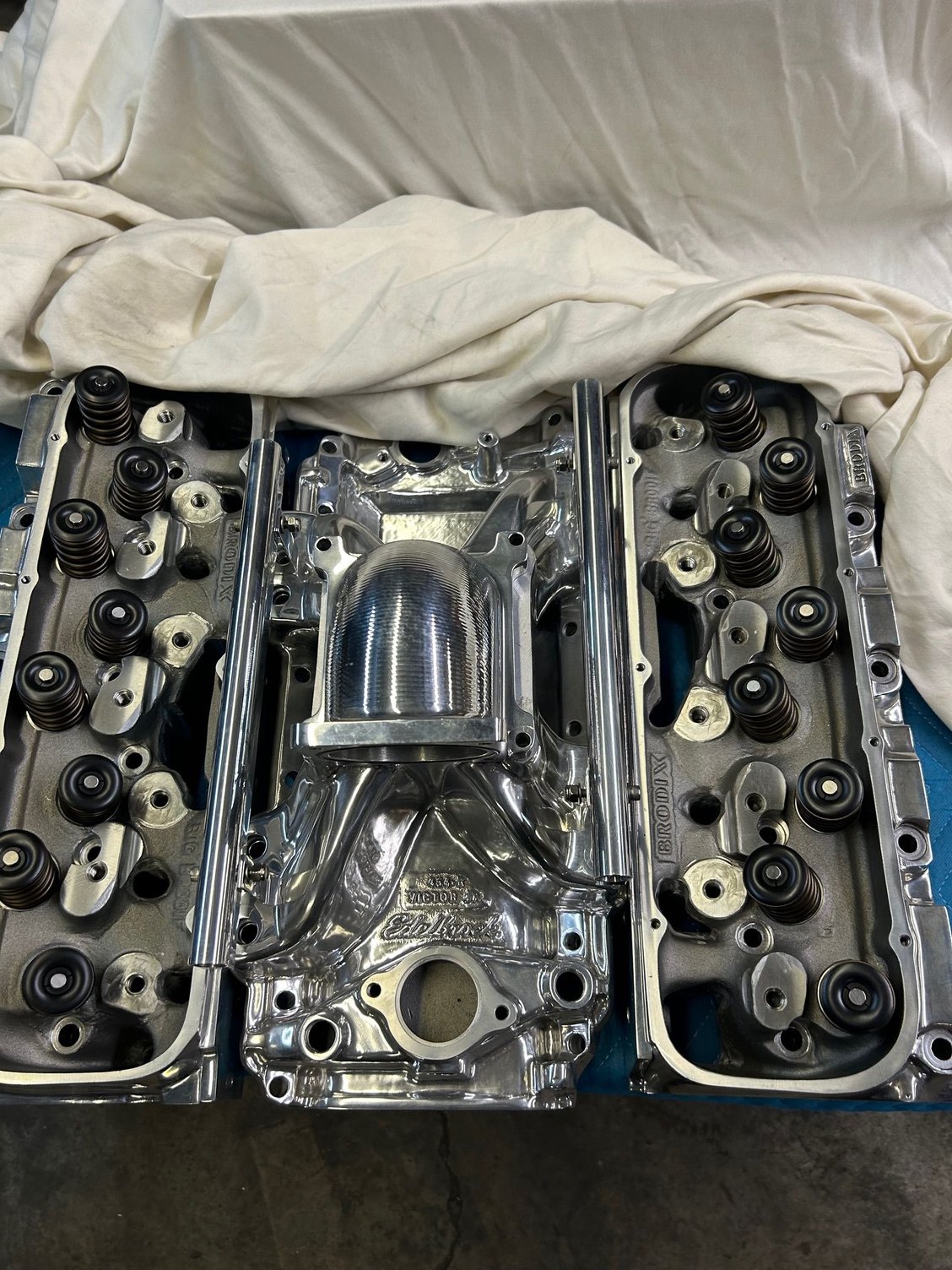 Carson Brummett prepared complete bbc top end for turbo motor ...