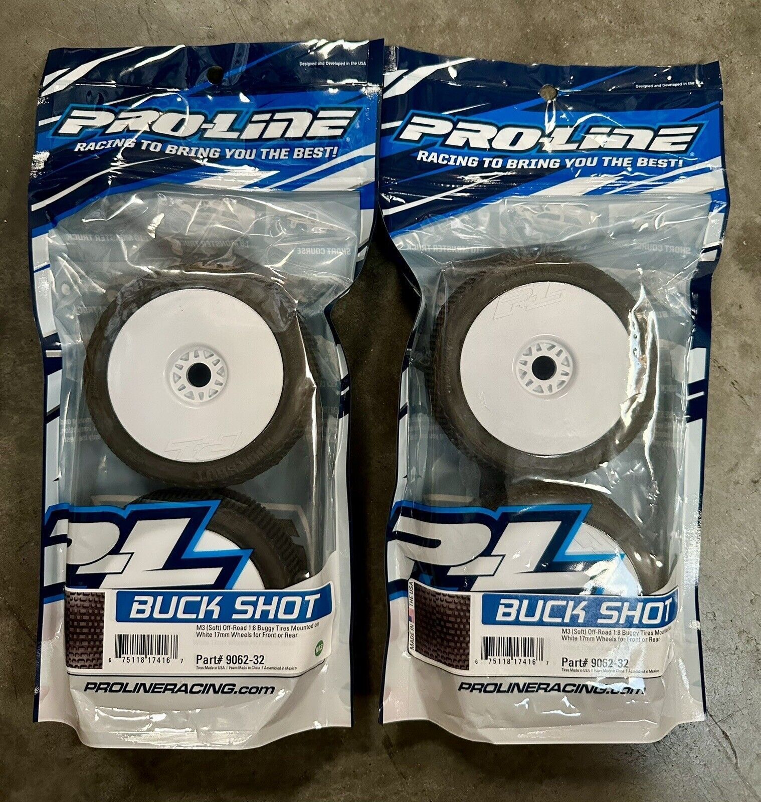 Proline Buckshot 1/8 Buggy Pre-Mounted Tires M3 - R/C Tech Forums