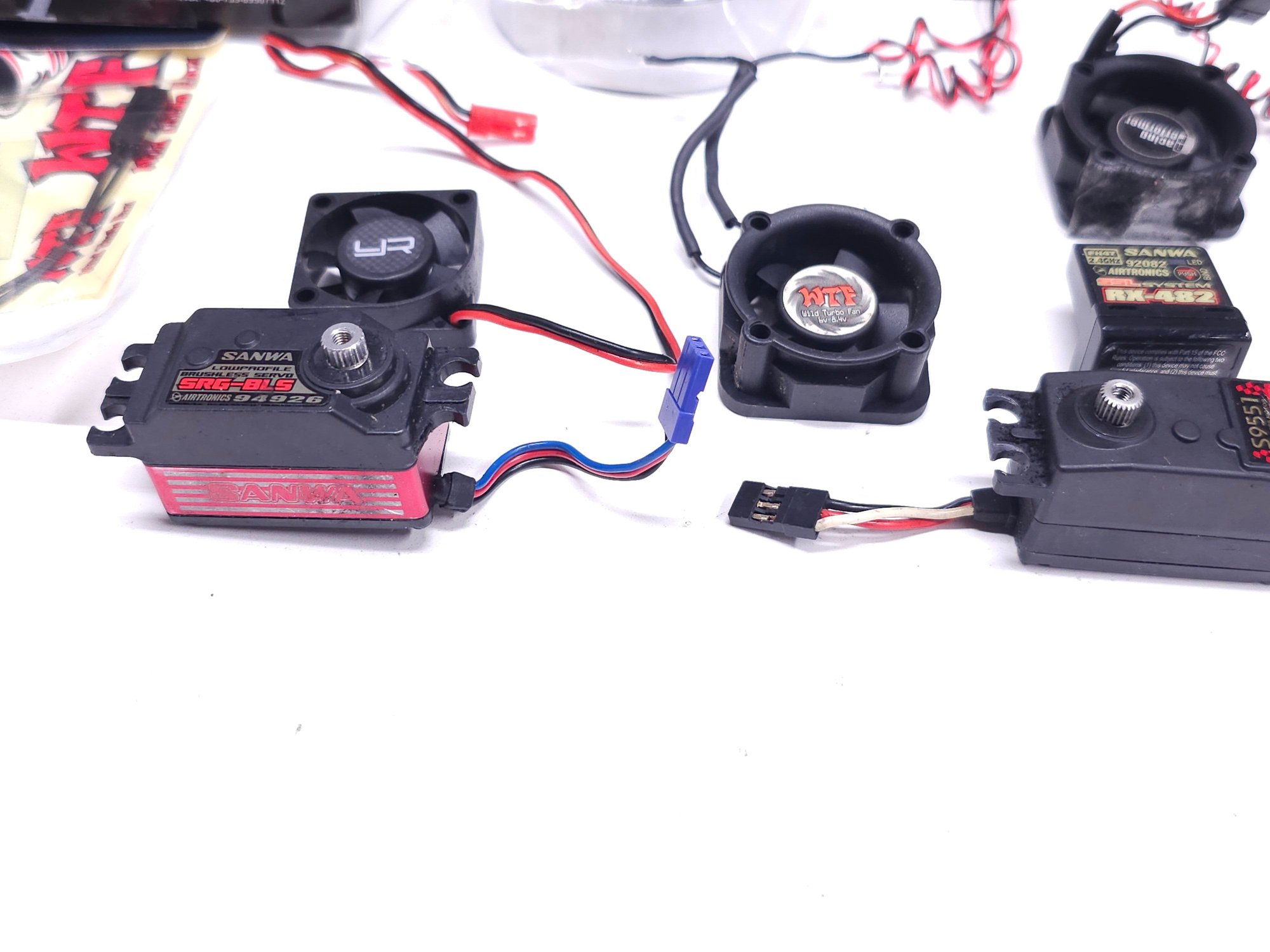 Sanwa Servo, my laps transponders, Sanwa receiver, motor fans, and EAM 4200 mah ULCG - R/C Tech ...