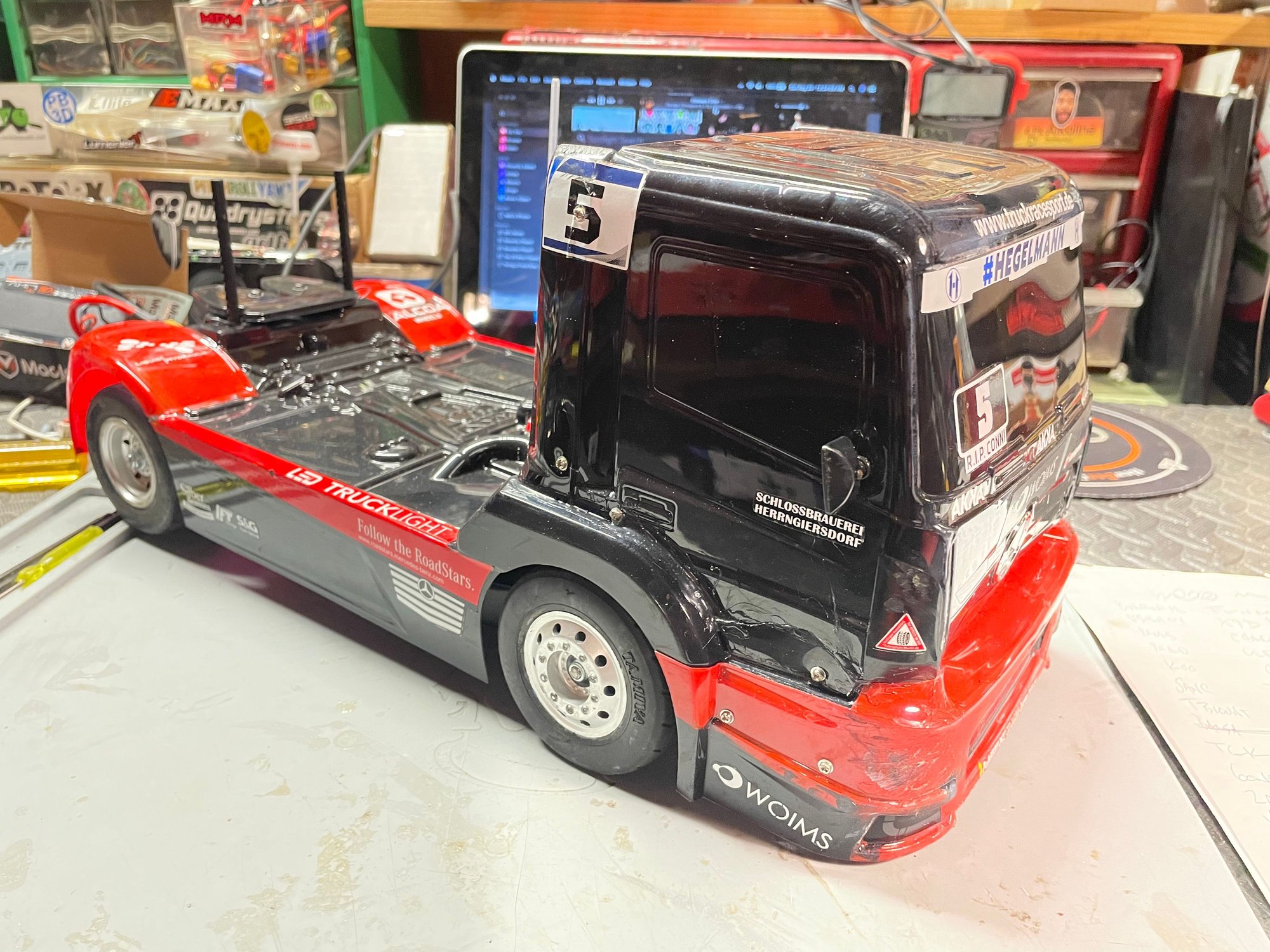 Tamiya TT-01 Eurotruck Tankpool Mercedes. RX Ready for Racing - R/C ...