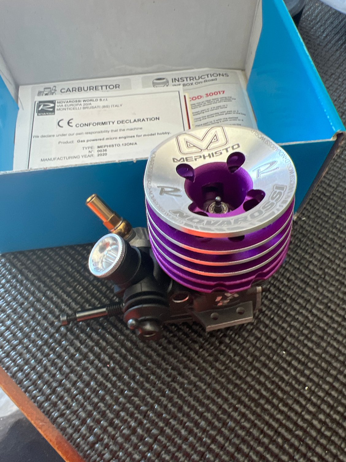 NIB Novarossi Mephisto.12 onroad engine w/oil bath - R/C Tech Forums