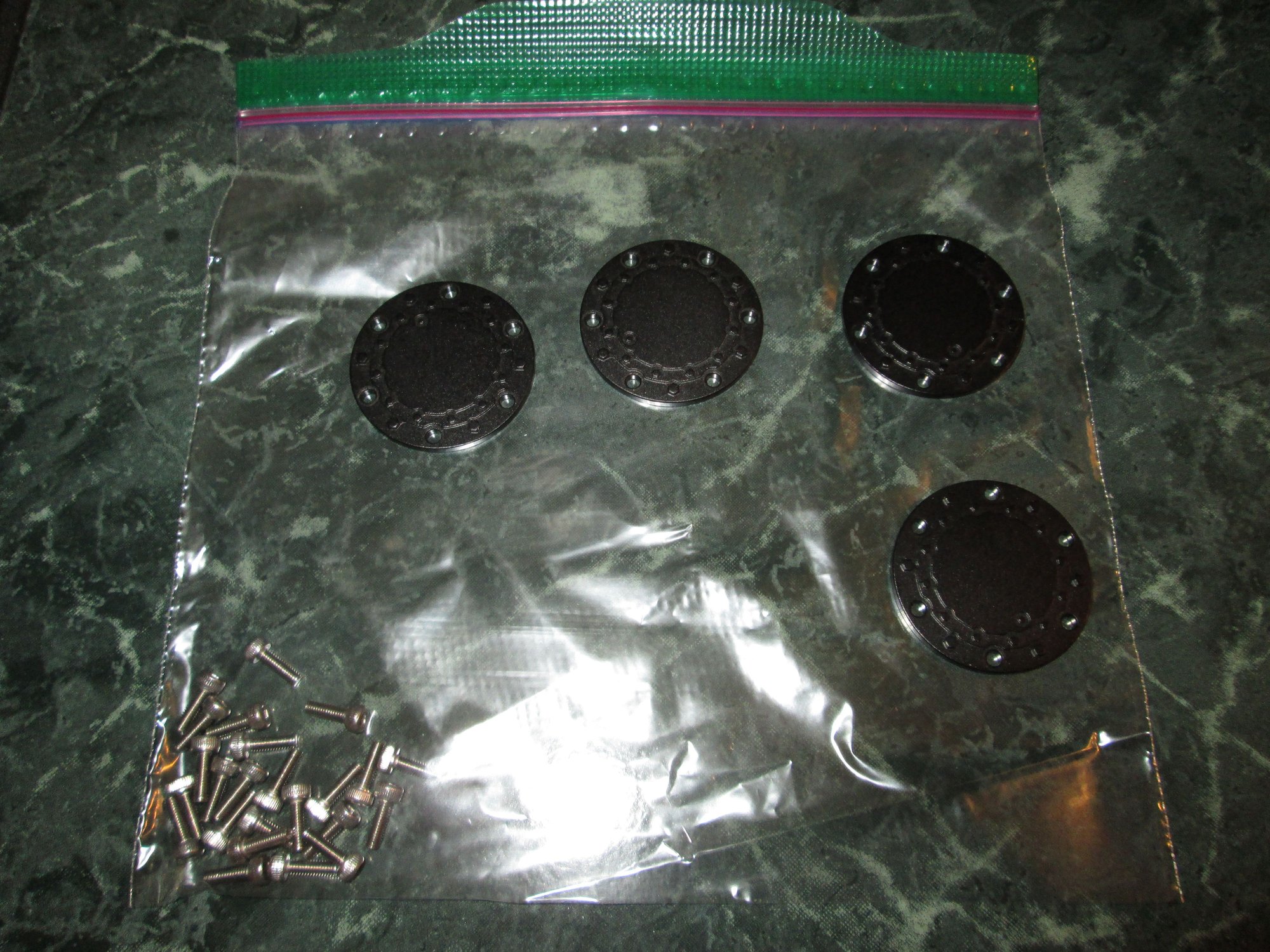 FS: JConcepts Aluminum Tribute Wheel Planetary Caps JCO2400 + SS screws ...