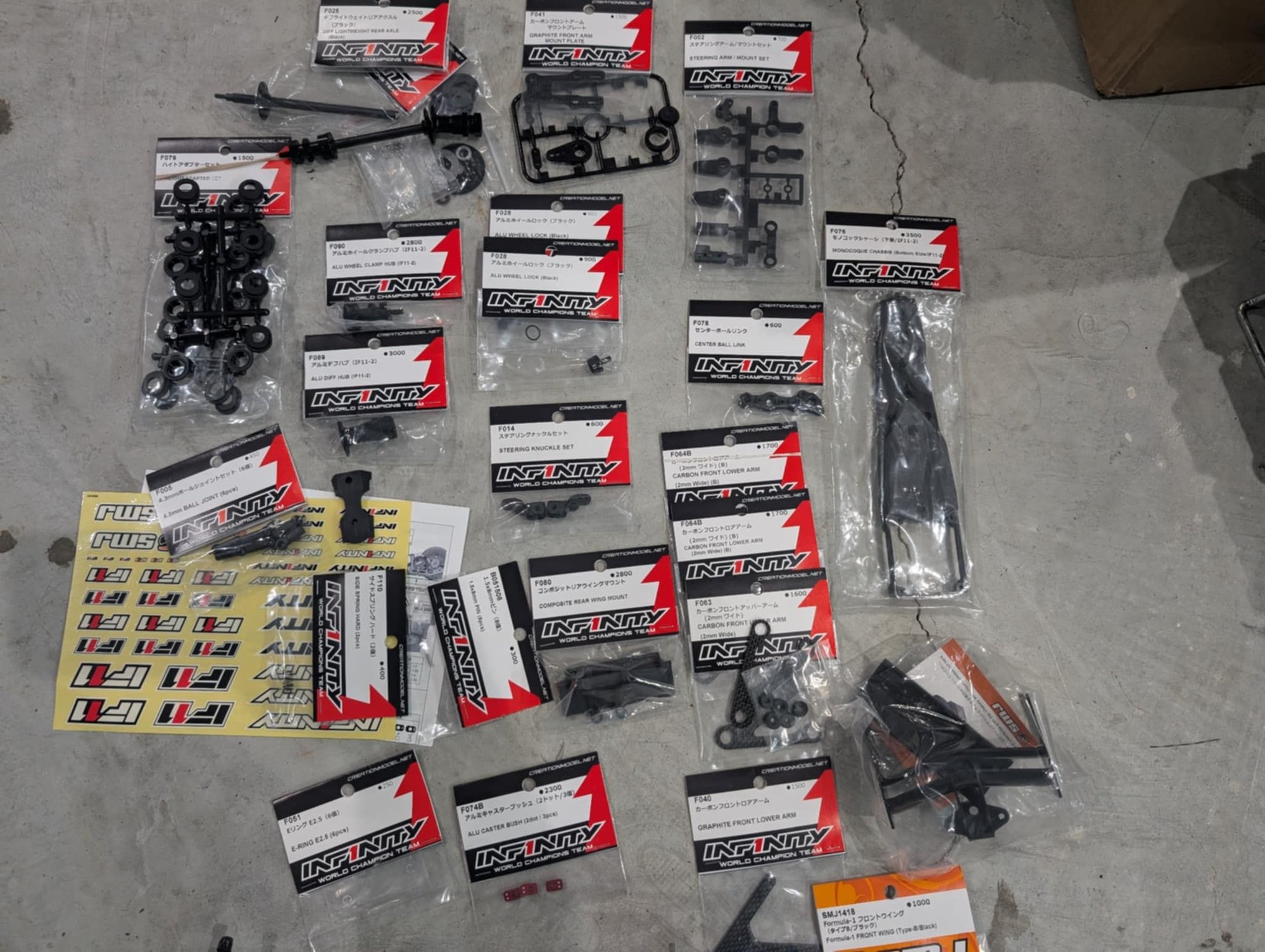 Infinity IF11-2 F1 w/ 11-1 Rubber tire parts - R/C Tech Forums