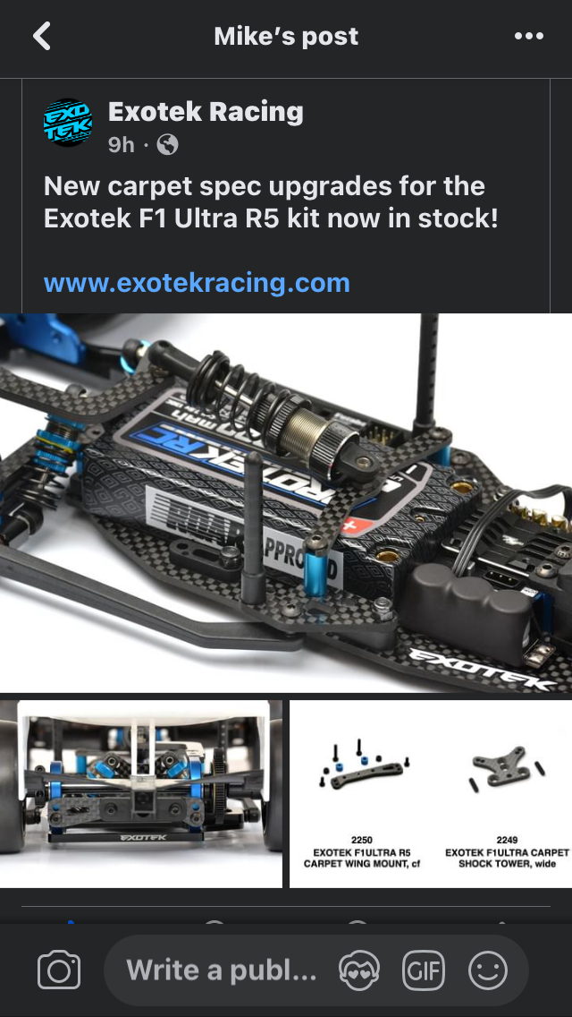 Exotek F1ultra R5 - Page 3 - R/C Tech Forums